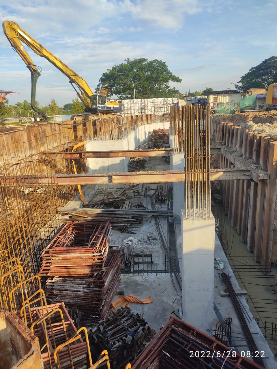 Temple Building's RC Structure & Sheet Piling Works (Temple Maha Karuna) - Projek Permata Jaya